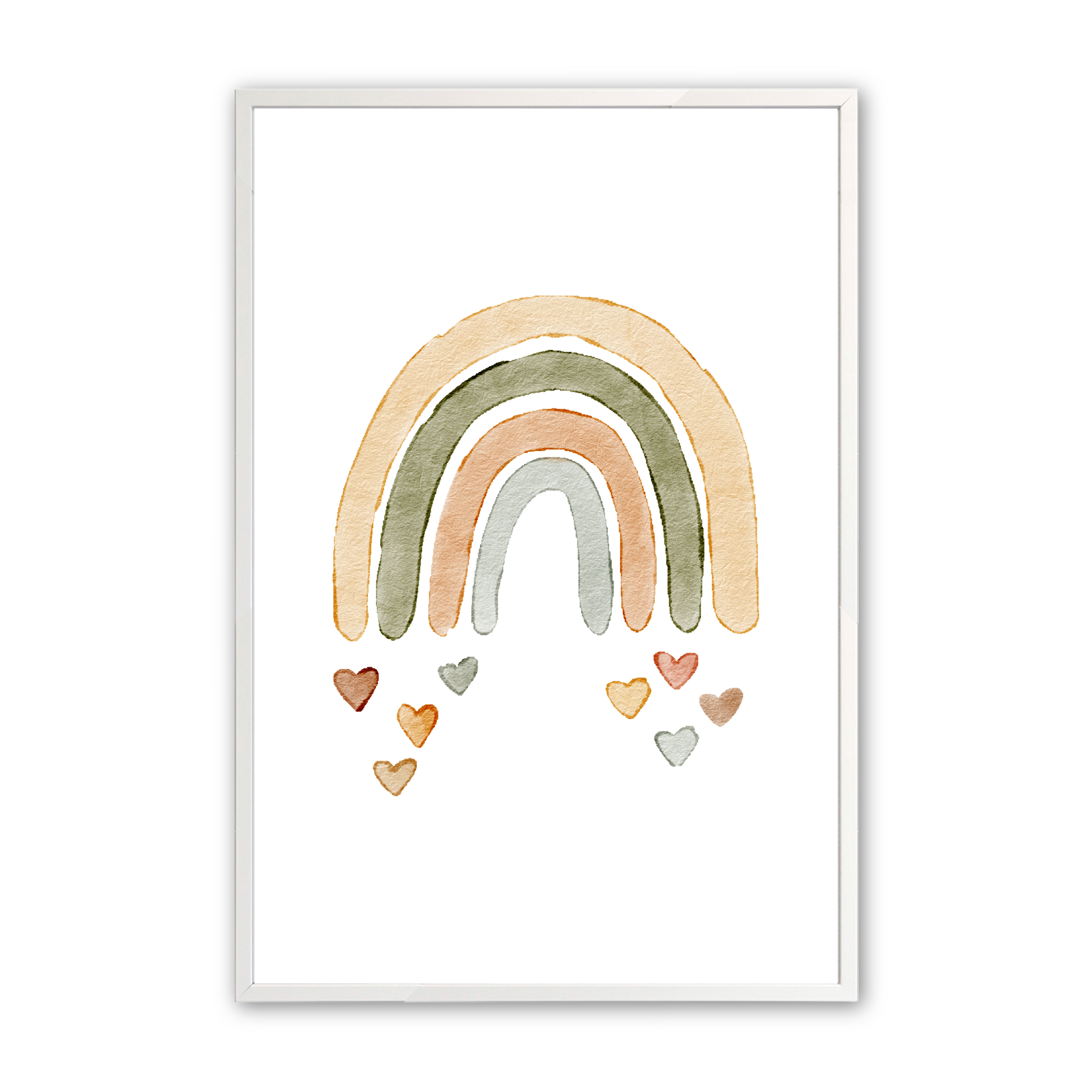 Isabelle & Max™ Lombardo Hearts At The End Of The Rainbow Framed On Paper by Lauren Thomas Print ...